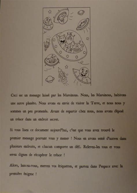 Chasse Au Trésor Espace 1 Comme Une Libellule Le Blog Chasse Au Trésor Activite Enfant