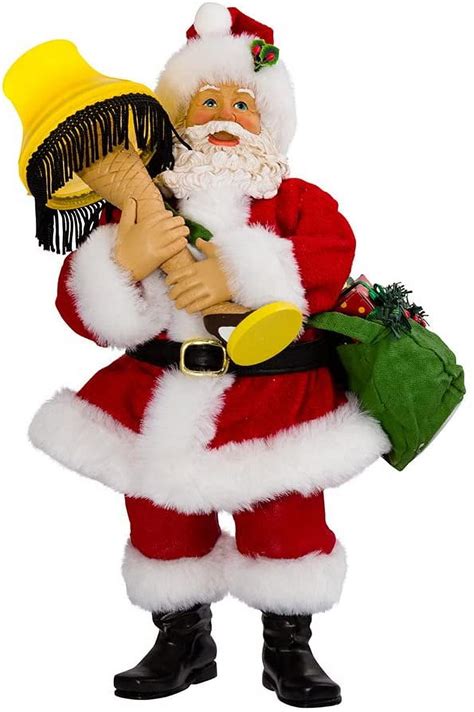 Kurt Adler 10 Inch Leg Lamp Fabriché Santa With Light