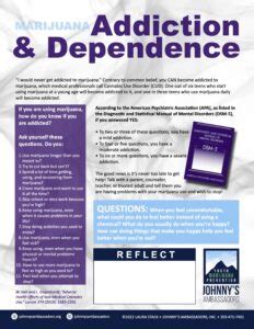 Free Thc Prevention One Sheets Pdfs Johnnys Ambassadors