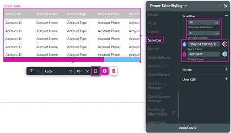 Scrollbar Styling Titan Web
