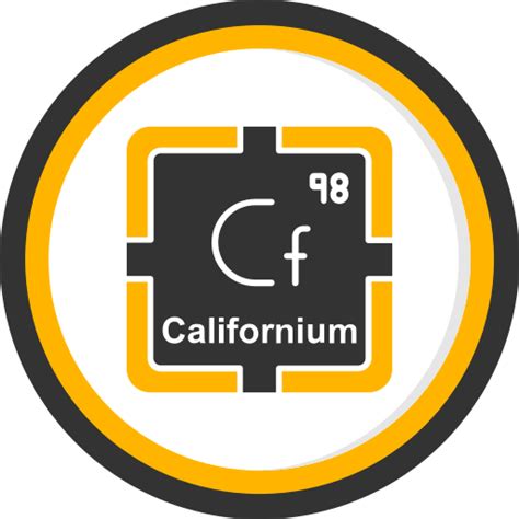 Californium Preodic Table Elements Chemistry Science Elemtens Icon Download On Iconfinder
