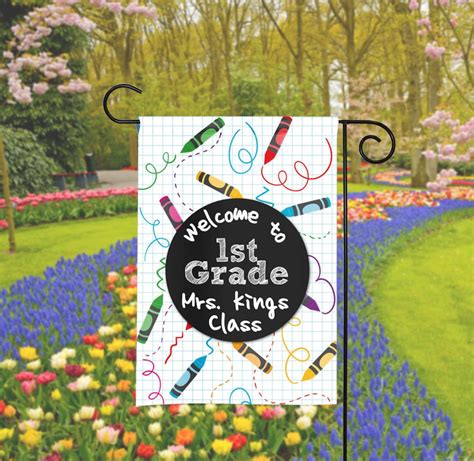 Personalized Classroom Flag Teacher Flag Custom Teacher Flag Classroom Decor Custom Teacher