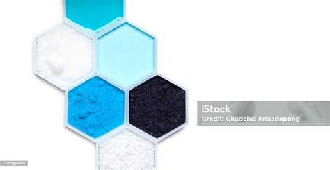 Bahan Kimia Dalam Wadah Berbentuk Molekul Heksagonal Cairan Sampo Pelet Natrium Hidroksida