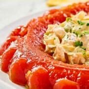 Retro Revival Classic Tomato Aspic With Shrimp Salad