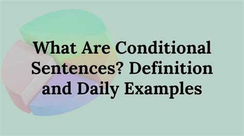 What Are Conditional Sentences Definition And Daily