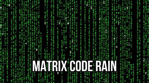 Matrix Code Rain 3 Hours Screensaver For Tv Youtube