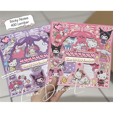 400 Sheets Sticky Notes Cute Cartoon Characters Super Gemoy Mix 4