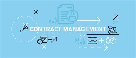 Header Design For Contract Management Agreement Document Featuring