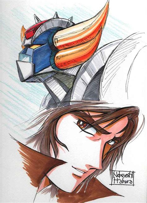 Grendizer And Duke Fleed Mazinger And 1 More Drawn By Habara