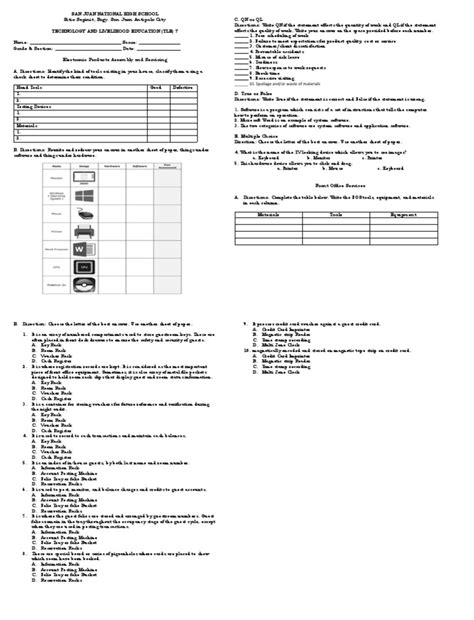 Tle 7 Modified Activity Sheets Epas Fos Pdf Credit Card