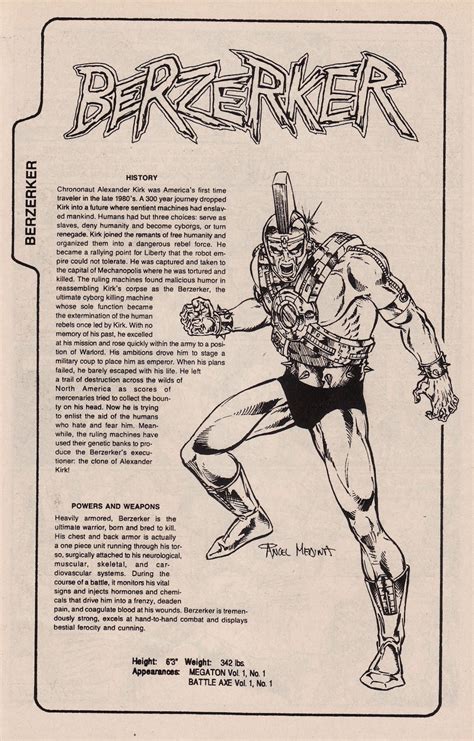 Berzerker Character Comic Vine