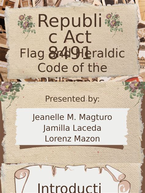 Ra 8491 Nstp Report Pdf