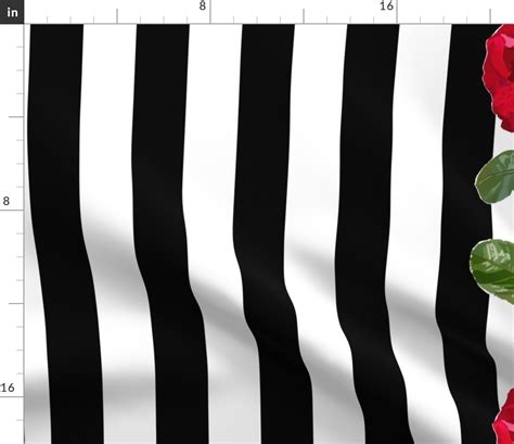 Redrosesonspotsstripes Fabric Spoonflower