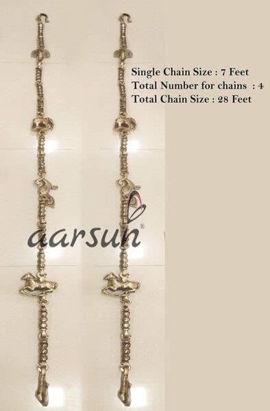 Elephant Horse Peacock Brass Swing Chain Jchain 0010