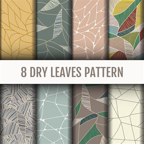 Set 8 Beautiful Leaves Pattern 465937 Vector Art At Vecteezy