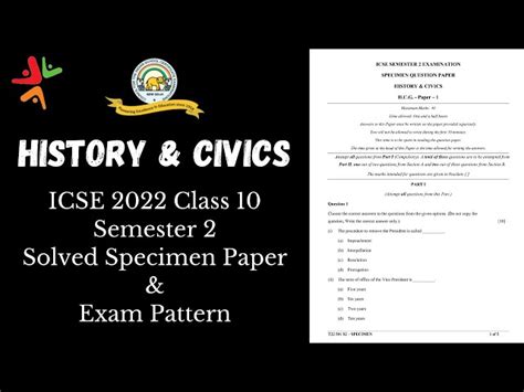 History And Civics Icse Specimen Paper 2023 Part 2 Sec B 47 Off