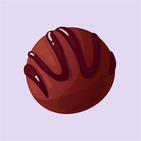 Premium Vector Truffle Candy In Cartoon Style Game Interface