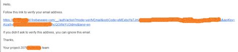 Firebase Authentification Verify Email Link Includes Url And Api Key Mit App Inventor Help