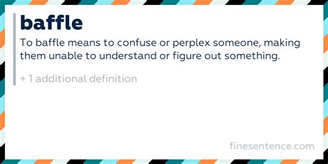 Baffle Definition Meaning And Examples In English
