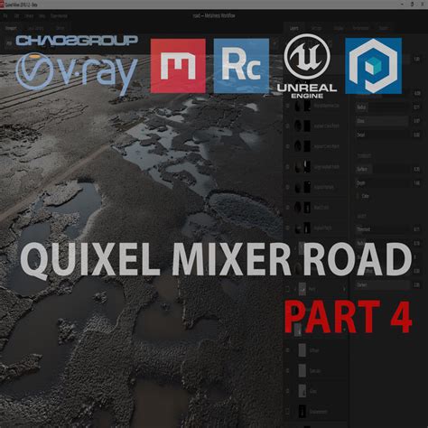 Quixel Mixer Road In Ue4 And 3ds Max Part 4 Export Into Unreal Engine 4