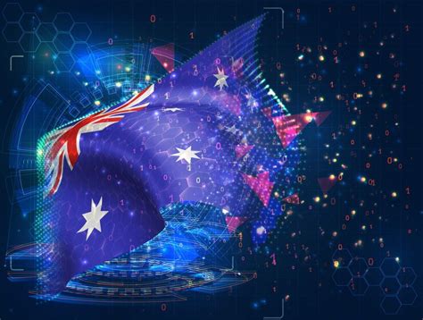 Premium Vector Australia Vector Flag Virtual Abstract 3d Object From Triangular Polygons On A
