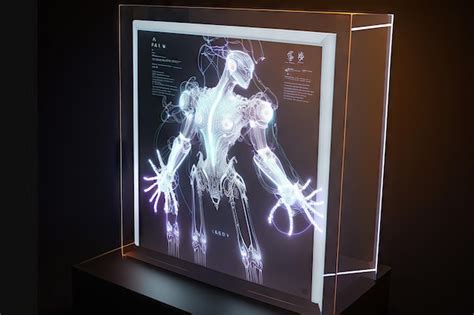 Premium Photo Fiber Optic Led Touchscreen Robot Angelarium Interface