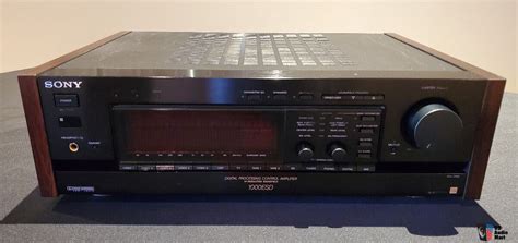 Sony Ta E1000esd Digital Processing Control Amplifier With Wood Panels