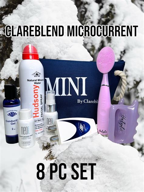 8 Pc Set Clareblend Mini Microcurrent Facelift With Neogenesis Hudsony