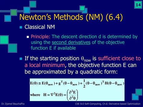 Ppt Chapter 6 Derivative Based Optimization Powerpoint Presentation Id3844382