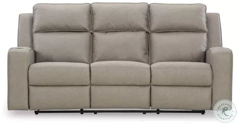 Lavenhorne Pebble Reclining Sofa With Drop Down Table From Ashley