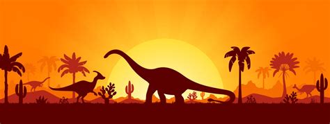 Jurassic Landscape Vector Images Over 2400
