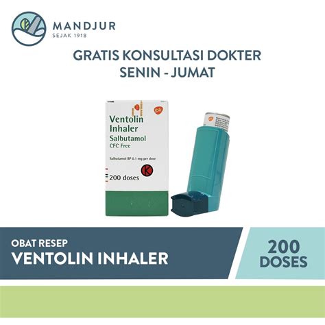 Jual Ventolin Inhaler 100 Mcg 200 Doses Shopee Indonesia
