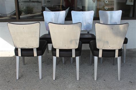 Six Aluminum Chairs By Cessna Aircraft Company Hutchinson Kansas At