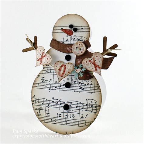 New Memory Box Dies And A Snowman Card Snowman Cards Christmas Card