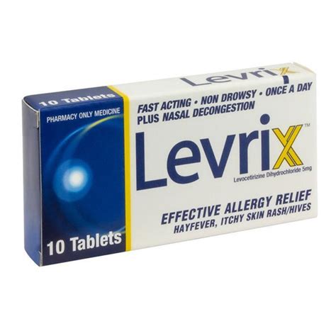 Levrix 5mg Tablets 10 Te Awamutu Pharmacy