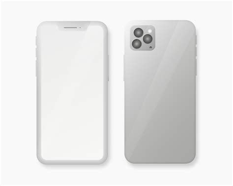 Realistic Smartphone Template Mockup 11912953 Vector Art At Vecteezy