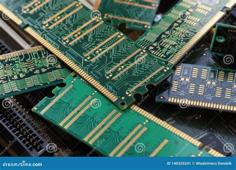 Big Close Up Ram Modules Primarily Used As Main Memory In Personal