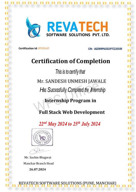 Sandesh Jawale On Linkedin I Am Happy To Share That I Completed Full Stack Development