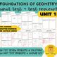 Foundations Of Geometry Unit Test Review And Test Geometry Basics