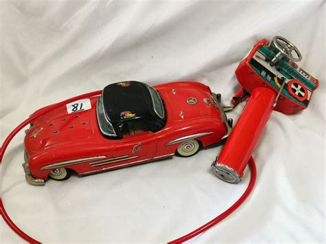 Vintage Battery Operated Tin Car Mercedes Schmalz Auctions