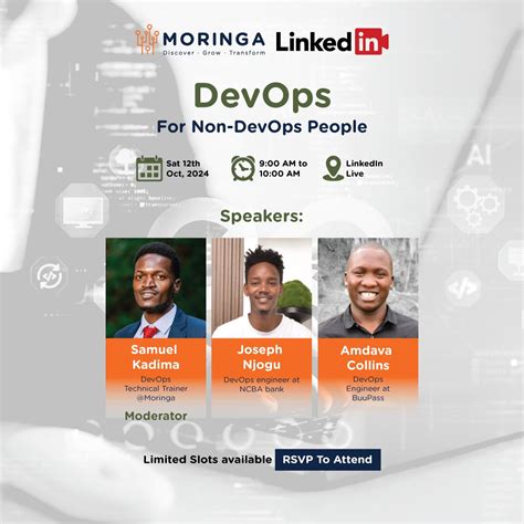 Moringa School On Linkedin Devopsforall Moringatechtalk Linkedinlive Moringaschool