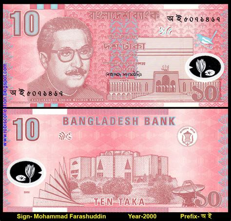 Banknote Of Bangladesh 10 Taka