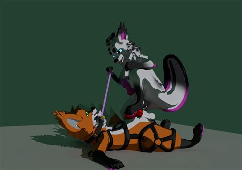Rule 34 Anthro Canid Canine Collar Duo Foot Fetish Foot On Penis Foot