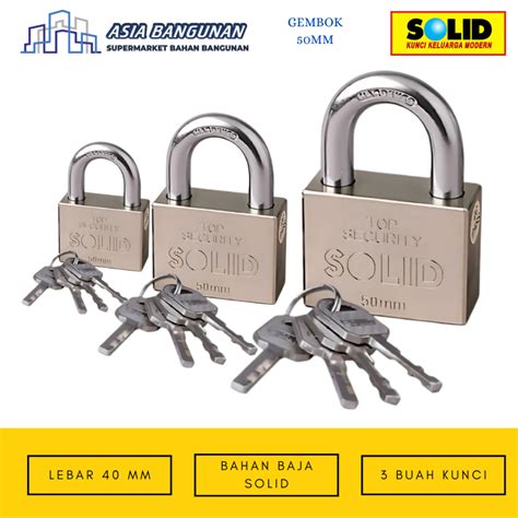 Jual Asia Bangunan Solid Gembok Master Key 809 50mm Mk5 Gembok Kunci