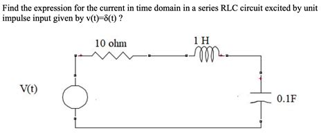 Solved Find The Expression For The Current In Time Domain In