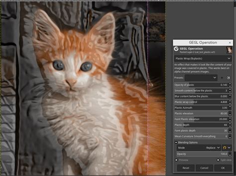 Plastic Wrap Effect In Gimp Like Classic Photoshop S Download