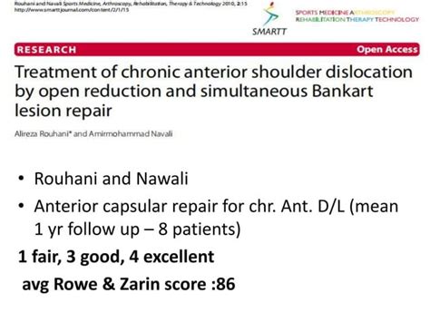 Neglected Shoulder Dislocation Management Pptx