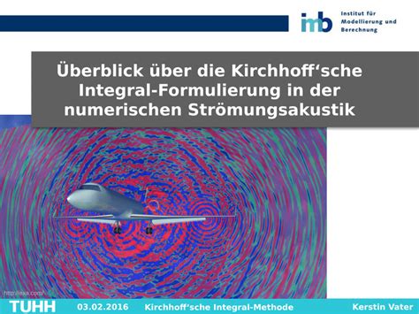 Pdf Überblick über Die Kirchhoffsche Integral Formulierung In Der Numerischen Strömungsakustik Pdf Überblick über Die Kirchhoffsche Integral Formulierung In Der Numerischen Strömungsakustik