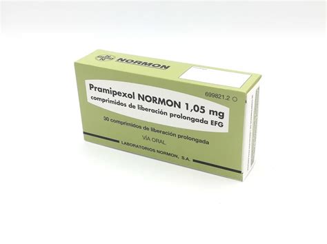 Pramipexol Normon 105 Mg Comprimidos De Liberacion Prolongada Efg 30