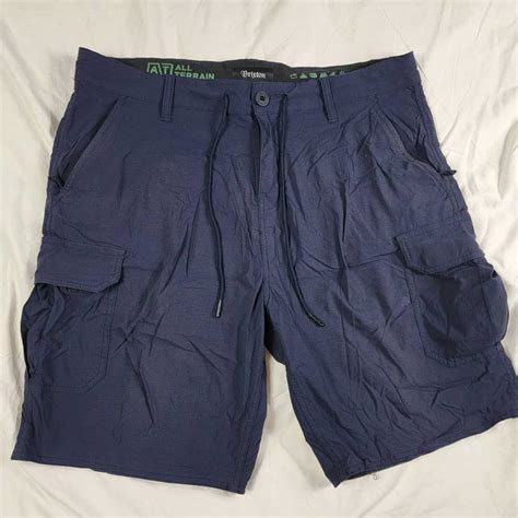 Brixton Brixton All Terrain Mens 34 Blue Cargo Shorts Gem